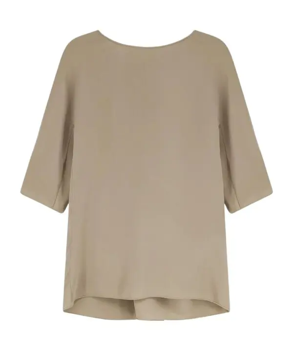 Max Mara Satin Top With Knot Detail - No