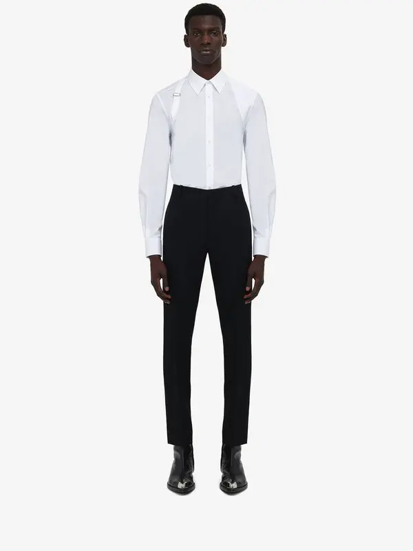 Alexander McQueen Tailored Cigarette Trousers - Black
