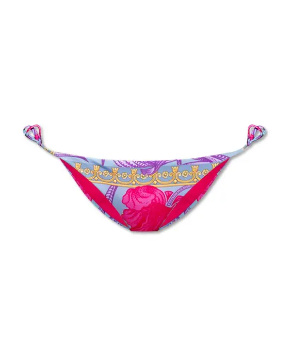 Versace Floral-print Tie-fastening Swim Briefs - Multicolor