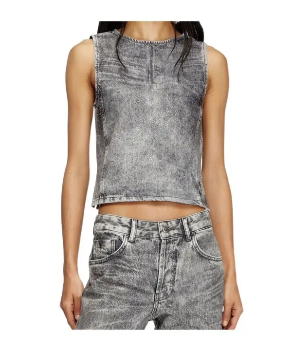 DIESEL® De-pinar-s Top - Light Gray