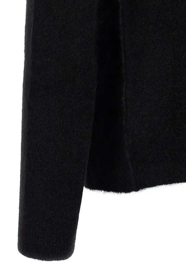 Rick Owens Long Sleeve Cut-out Front Sweater