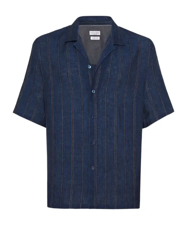 Brunello Cucinelli Easy Fit Striped Shirt