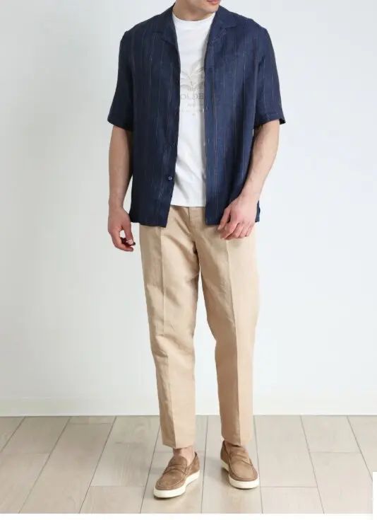Brunello Cucinelli Easy Fit Striped Shirt