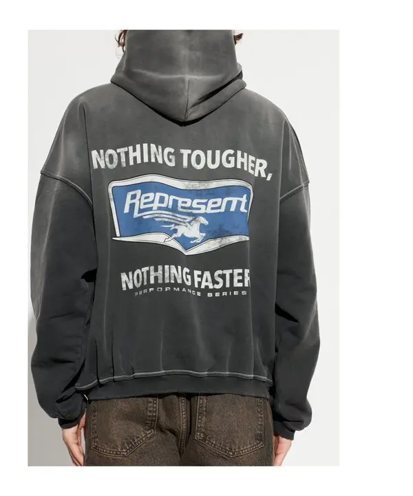 REPRESENT Graphic Hoodie - Black
