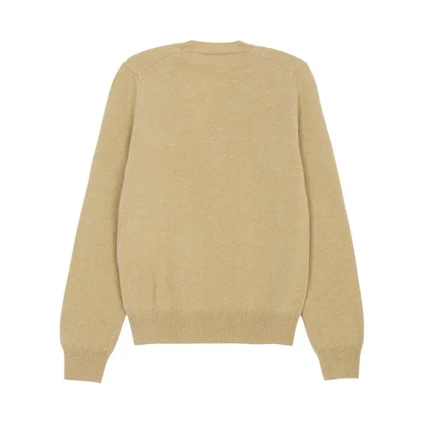 Comme Des Garçons Long Sleeve V-neck Sweater - Brown