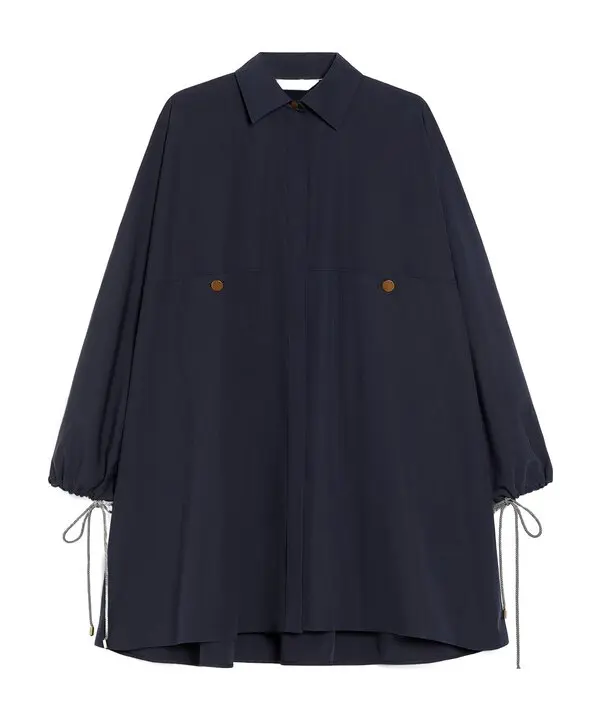 Max Mara Cotton Poplin Shirt Dress - Navy Blue