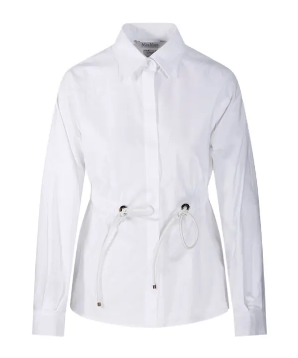 Max Mara Tazzina Drawstring Shirt - White