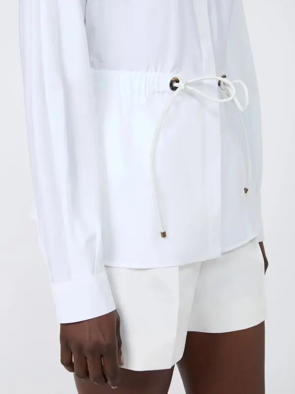 Max Mara Tazzina Drawstring Shirt - White