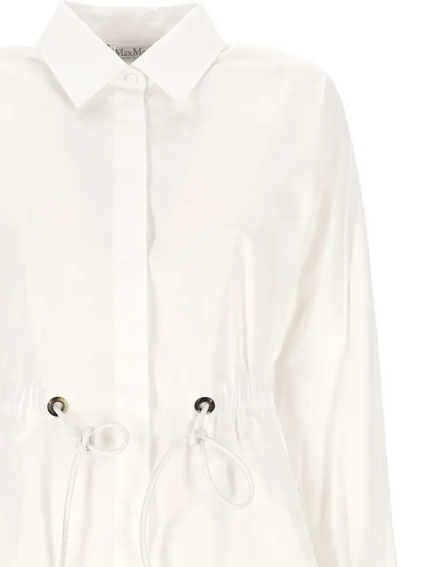 Max Mara Tazzina Drawstring Shirt - White