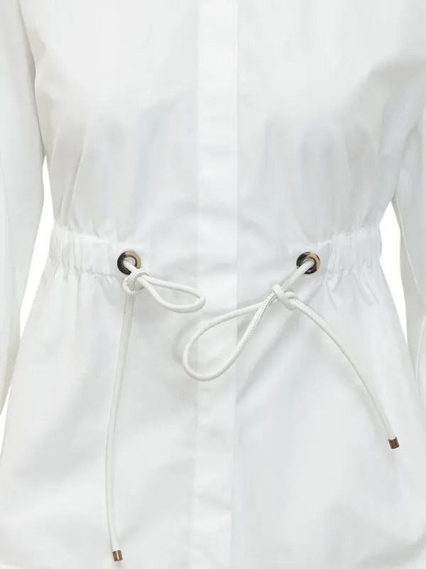Max Mara Tazzina Drawstring Shirt - White
