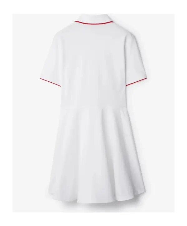 Burberry Polo Dress With Signature Stripes - No