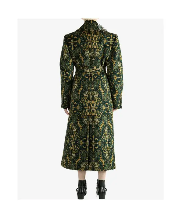 Dries Van Noten Rafaella Embellished Graphic Coat