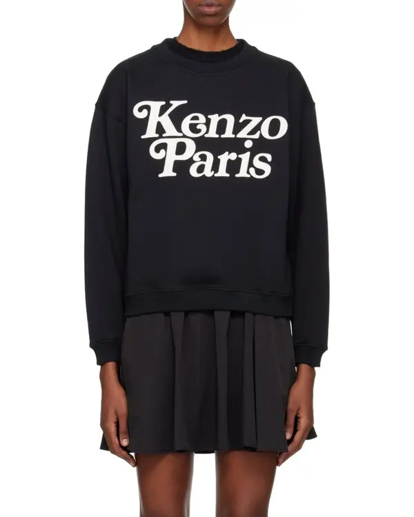 Kenzo Flocked Logo Crewneck Sweatshirt