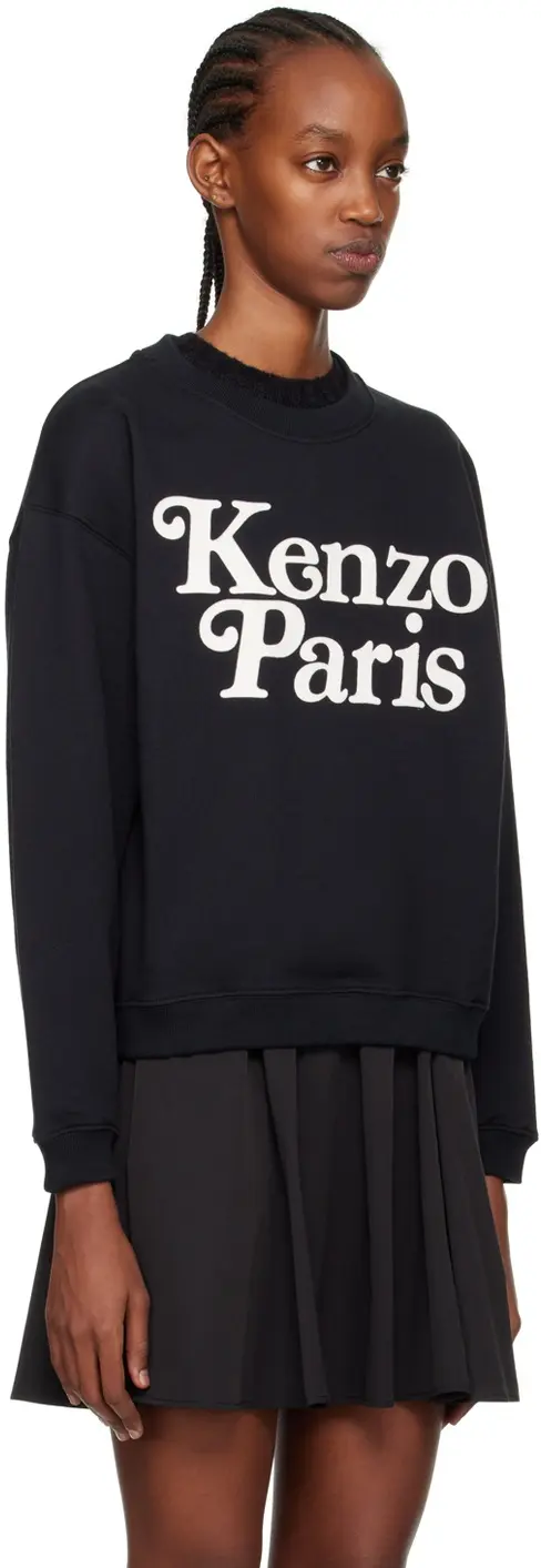 Kenzo Flocked Logo Crewneck Sweatshirt