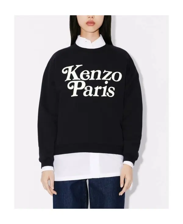Kenzo Flocked Logo Crewneck Sweatshirt