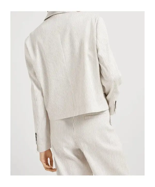 Brunello Cucinelli Pinstriped Double-breasted Blazer