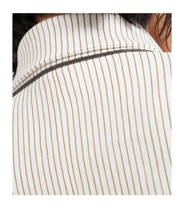 Brunello Cucinelli Pinstriped Double-breasted Blazer