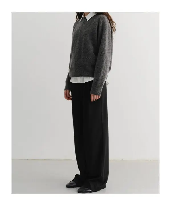 DUNST Double-pleated Wide-leg Trousers