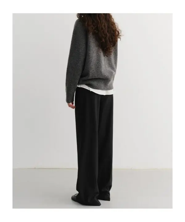 DUNST Double-pleated Wide-leg Trousers