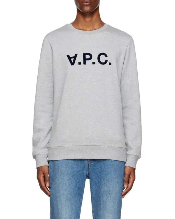 A.p.c. Logo Print Crewneck Sweatshirt - White