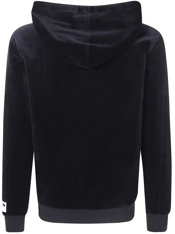 GOLDEN GOOSE Logo Patch Drawstring Hoodie