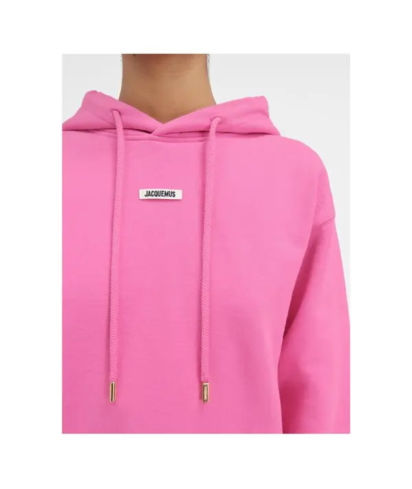 Jacquemus Logo Patch Drawstring Hoodie