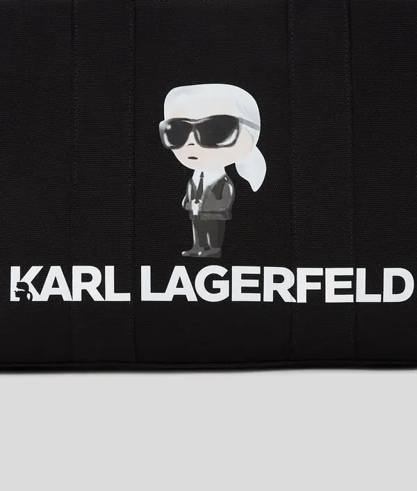 Karl Lagerfeld Ikon Aquarelle Tote Bag - Black