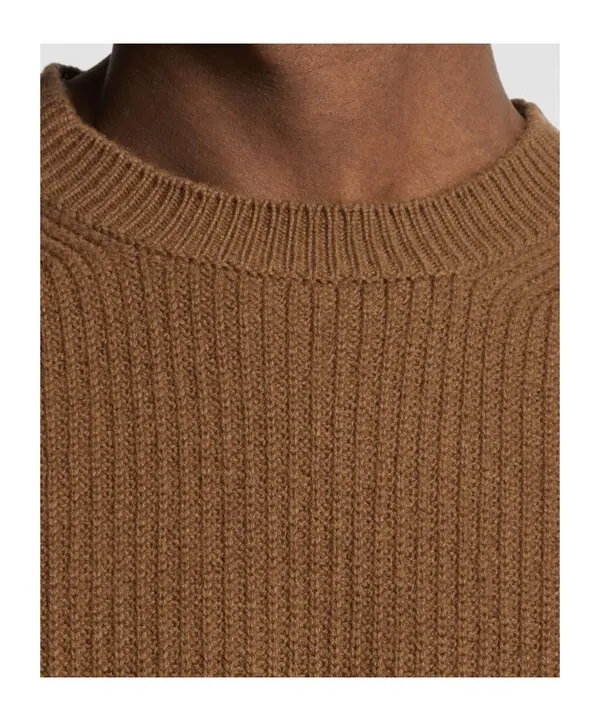 Zegna Long-sleeved Ribbed Crewneck Sweater