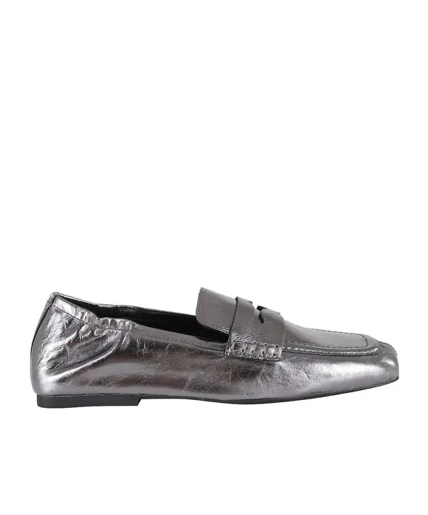 Ash Square-toe Loafers - Gray