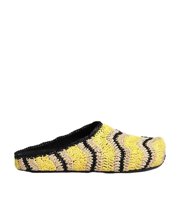Marni X No Vacancy Inn Muller Crocheted Sabots - Black