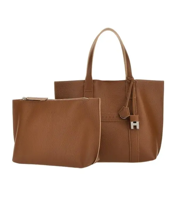 Hogan Script Shopper Bag - Brown