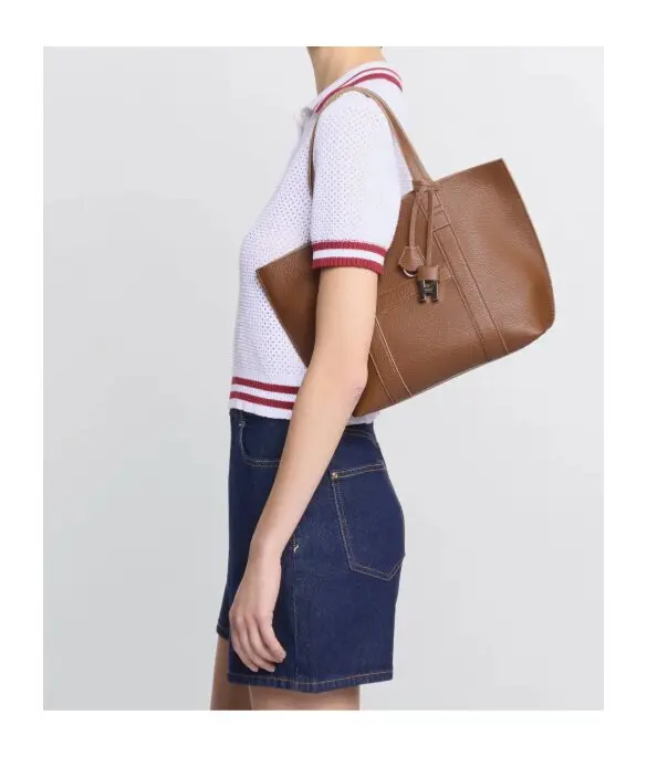 Hogan Script Shopper Bag - Brown