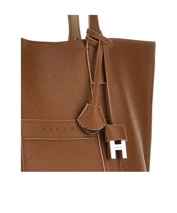 Hogan Script Shopper Bag - Brown