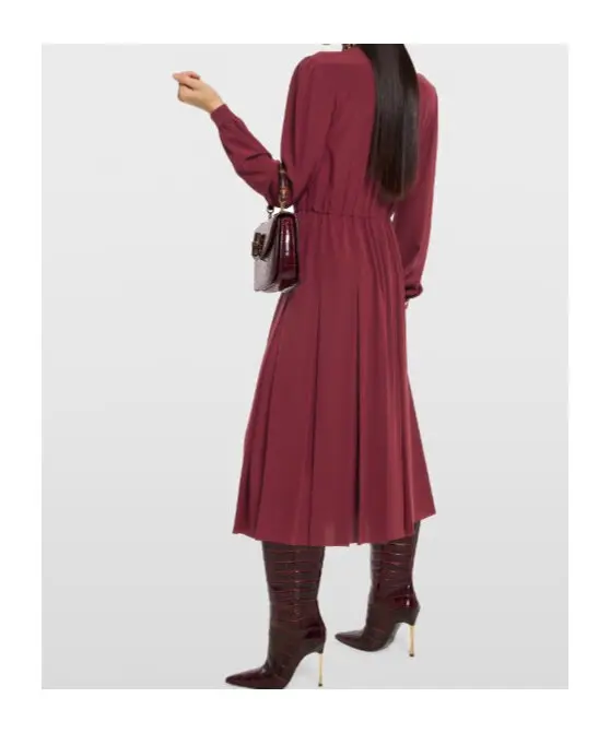 Gucci Silk Crêpe De Chine Dress With Bow Detail