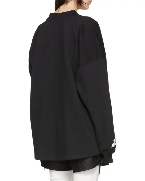 We11Done V-neck Long Sleeve T-shirt - Black