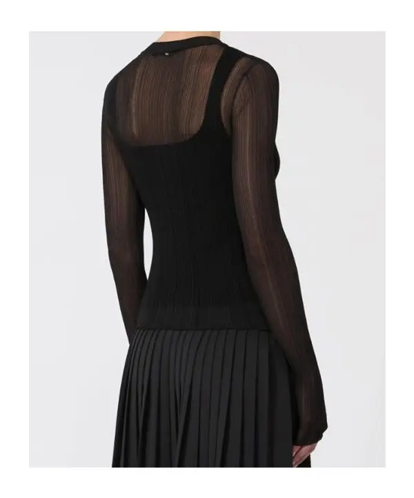 Sportmax Long-sleeved Knitted Shirt