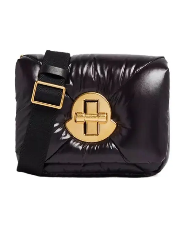 Moncler Puf Twist-lock Mini Crossbody Bag - Black