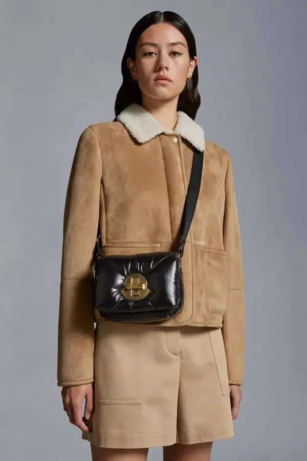 Moncler Puf Twist-lock Mini Crossbody Bag - Black