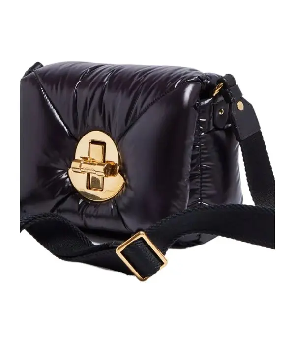 Moncler Puf Twist-lock Mini Crossbody Bag - Black