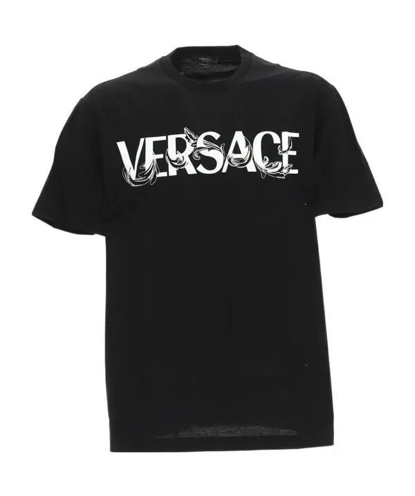 Versace Barocco Silhouette-print Cotton T-shirt