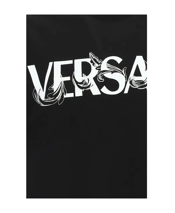 Versace Barocco Silhouette-print Cotton T-shirt