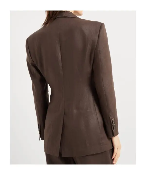 Brunello Cucinelli Embellished Polished Twill Blazer