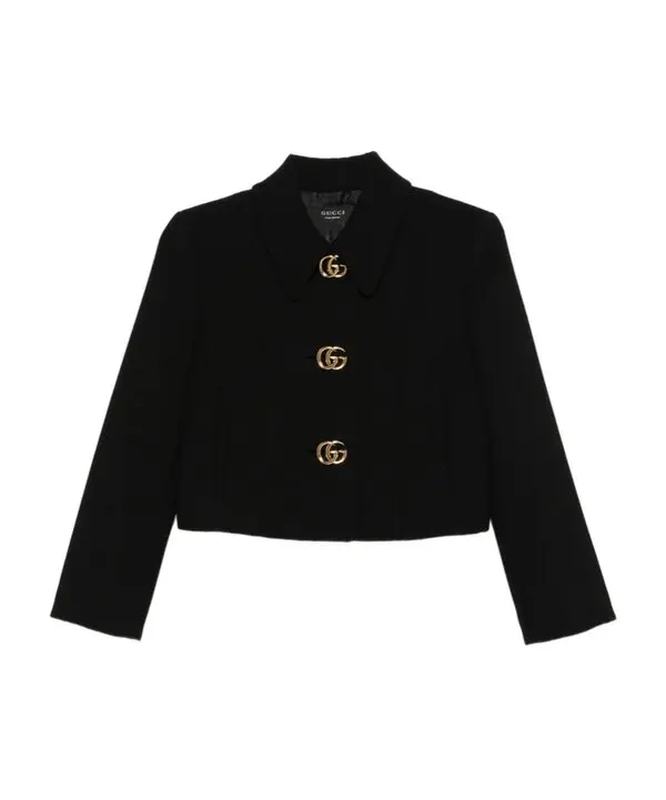 Gucci Double G Button Crêpe Jacket