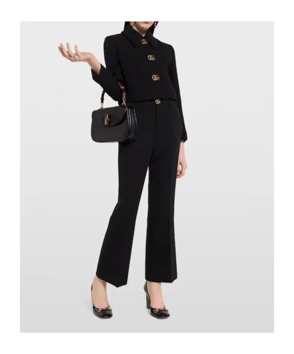 Gucci Double G Button Crêpe Jacket