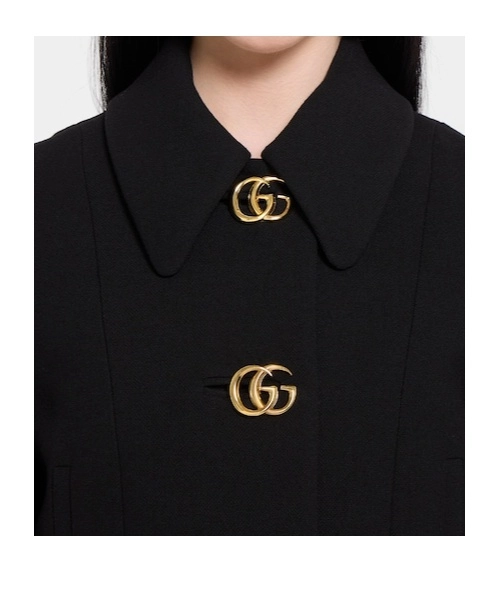 Gucci Double G Button Crêpe Jacket