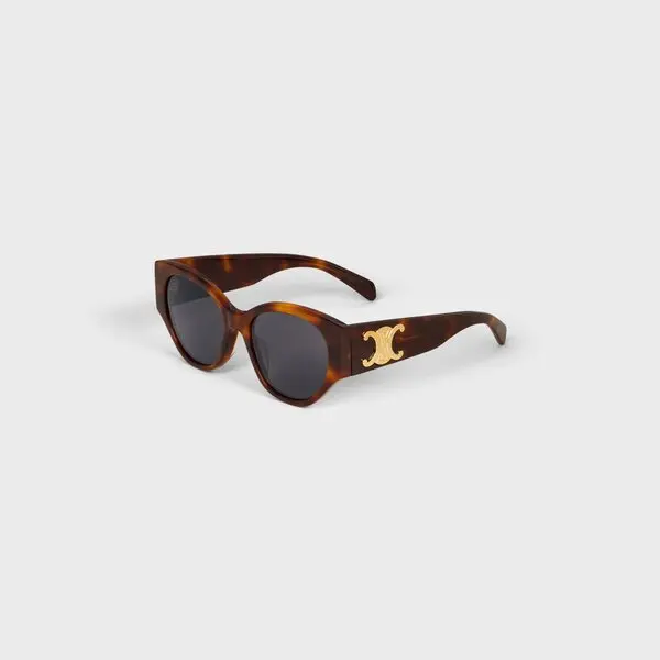 Celine Triomphe Xl 03 Acetate Sunglasses - Black
