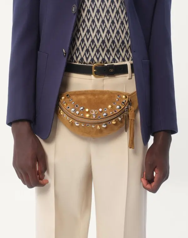 Valentino Garavani Nellcôte Zip-up Belt Bag - Brown