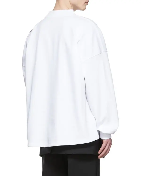 We11Done V-neck Long Sleeve T-shirt - White