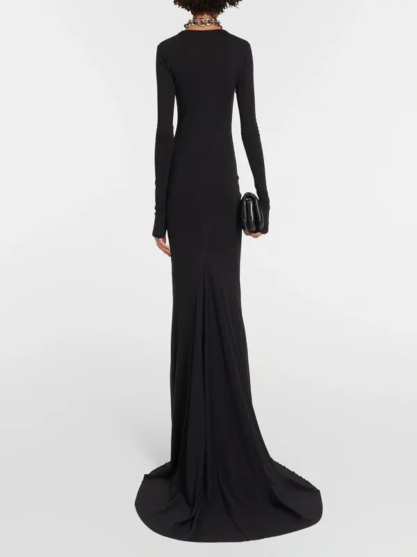 ANN DEMEULEMEESTER Jesse Long-sleeved Floor-length Dress