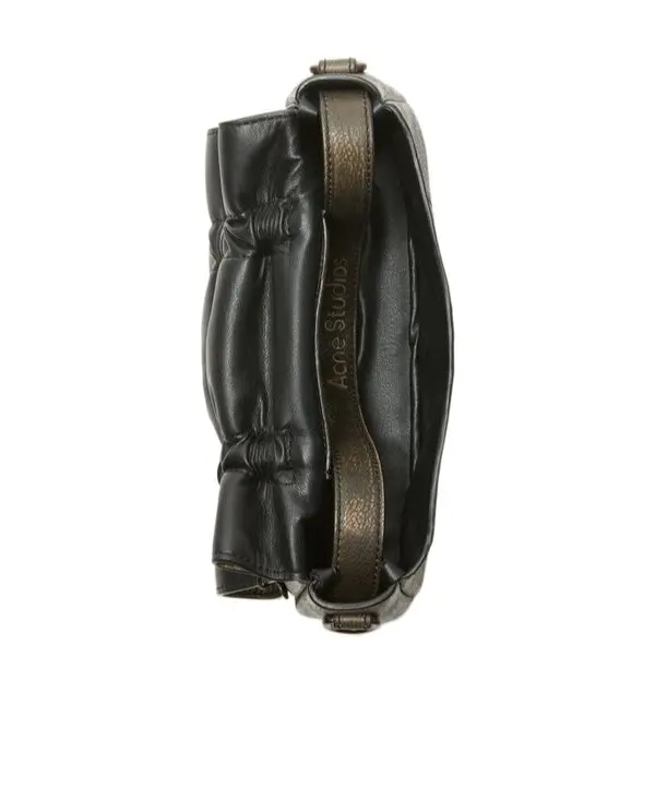 Acne Studios Multipocket Knot Detailed Micro Tote Bag - Dark Brown/beige